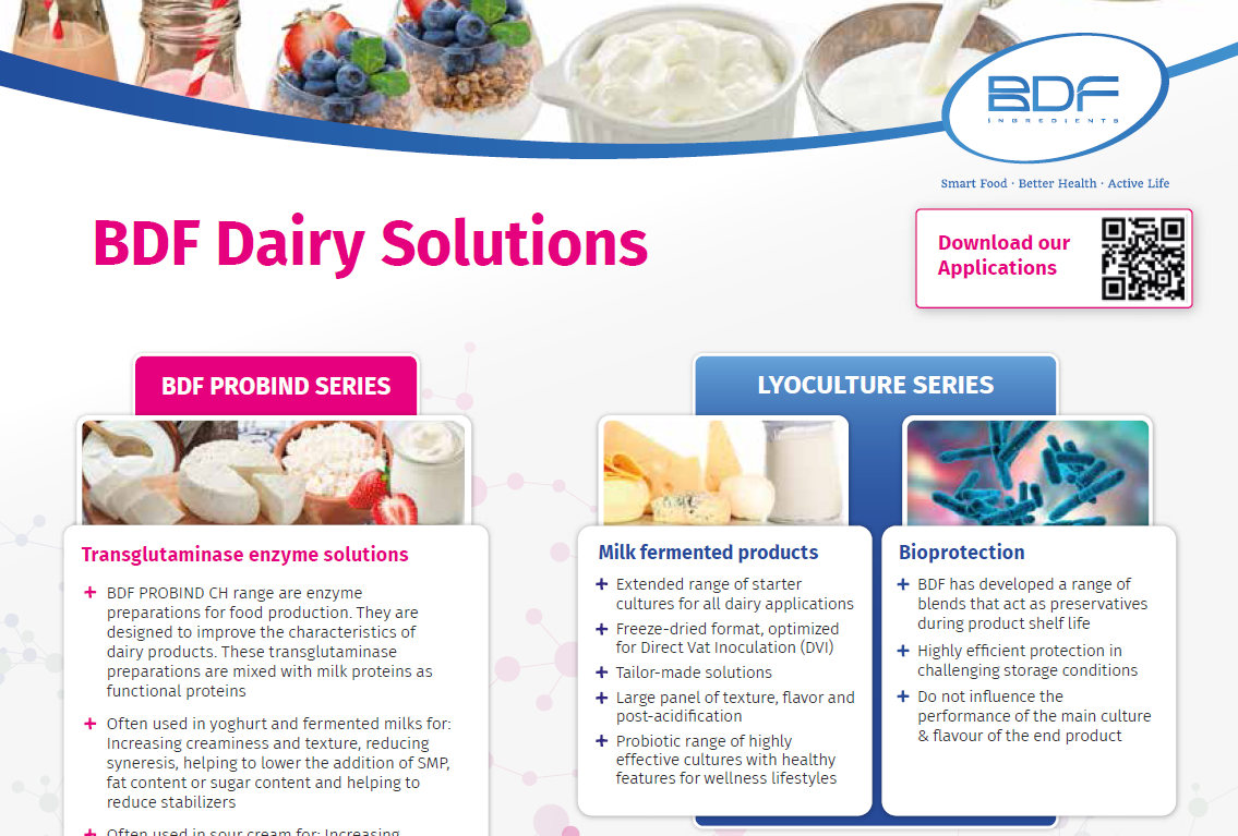 Dairy Solutions - BDF Ingredients